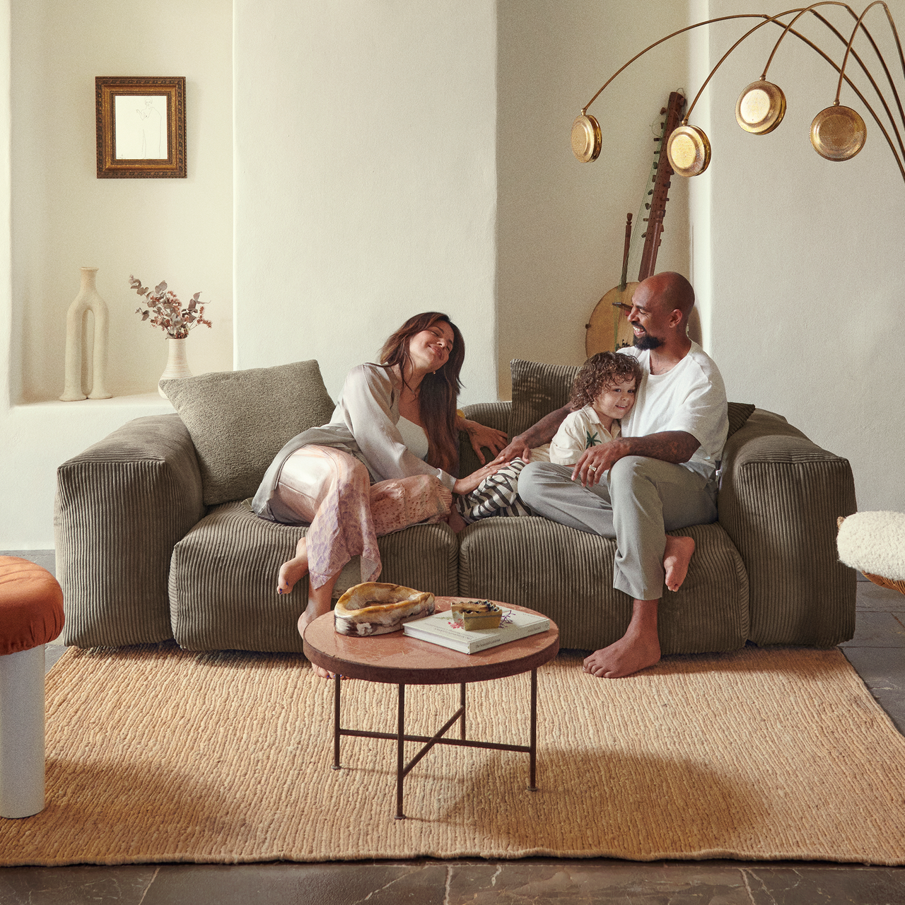 vetsak | Sofa Set 01 Medium - cord velour - platinum | Modulares Sofa – vetsak®