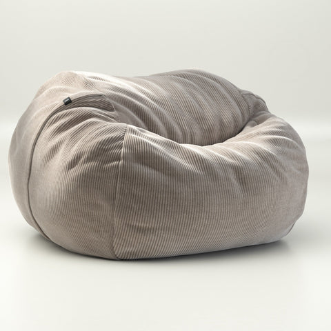 vetsak | Sitzsack Large - cord velour - platinum – vetsak®