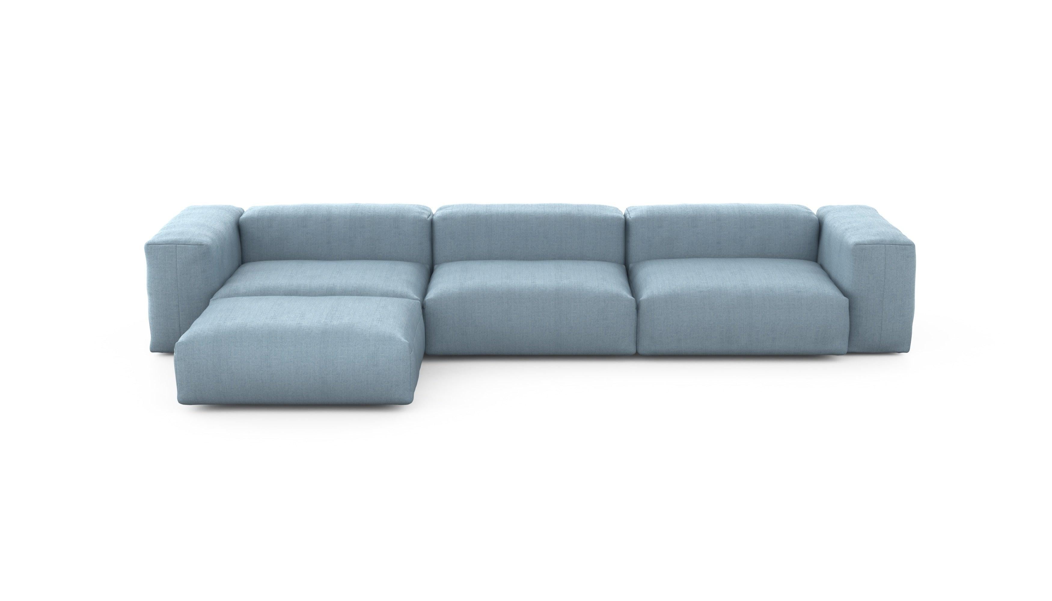 vetsak four module chaise sofa 377x199 herringbone light blue vetsak