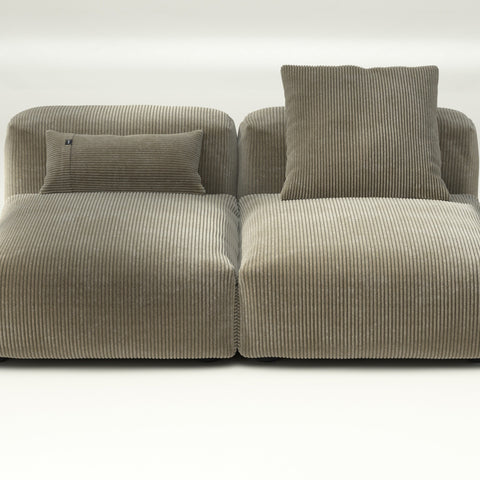 vetsak | Sofa Set 01 Medium - cord velour - khaki | Modulares Sofa | 2 ...