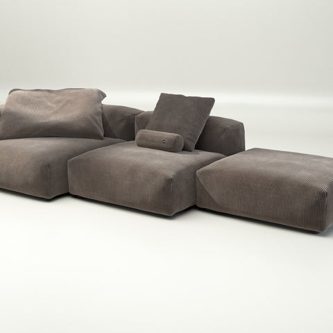vetsak | Sofa Set 04 - cord velour - mocha | Modulares Sofa | 5 Sitzer ...